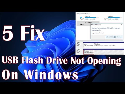 Cannot Open USB Flash Drive On Windows 10 - 5 Fix How To