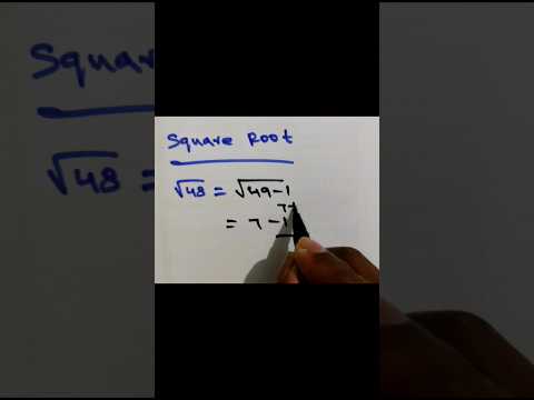 Square root of 48 (short tricks) very easy method #squareroot #maths #educationalvideos #short