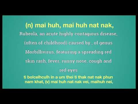 measles meaning in English Ngawn