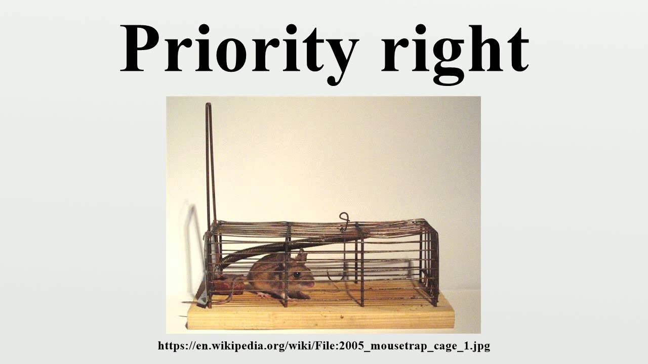 Priority right