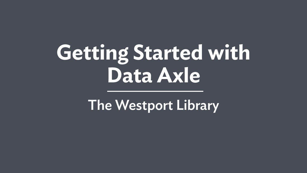 Getting Started with Data Axle