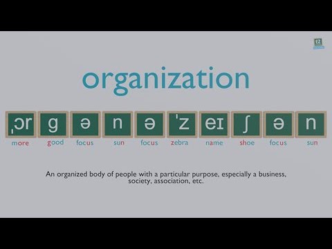 How to pronounce organization ?