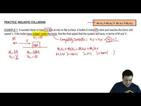 Inelastic Collisions Example 1