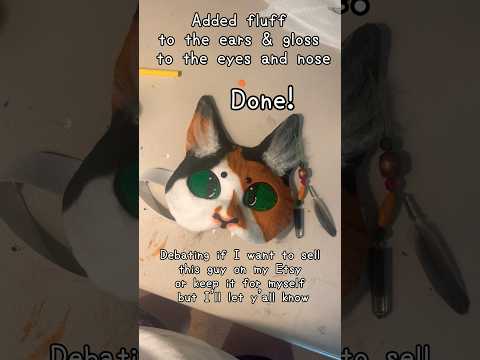Making a calico cat therian mask! #therian #therianthropy #maskmaking #theriangear #cattherian