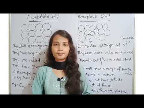 Solid state|| class 12|| crystalline solid|| Amorphous solid|| 01