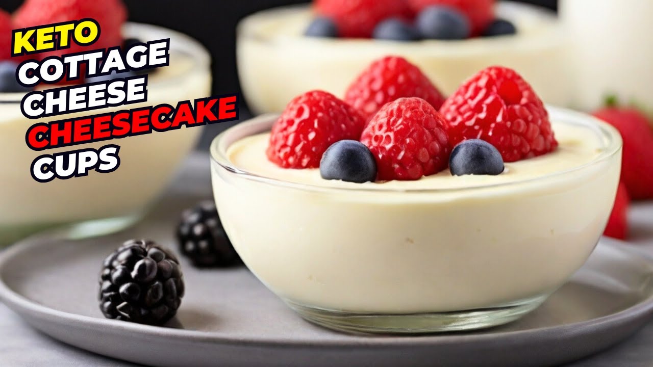 Keto Cottage Cheese Cheesecake Cups | Creamy Low-Carb Dessert