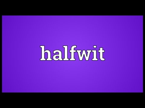 Halfwit Meaning