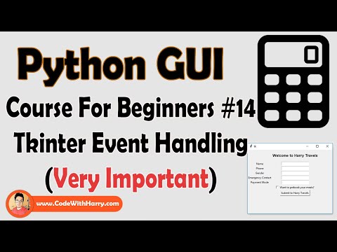 Learn Handling Events In Tkinter GUI | Python Tkinter GUI Tutorial In Hindi 14 - Mind Luster