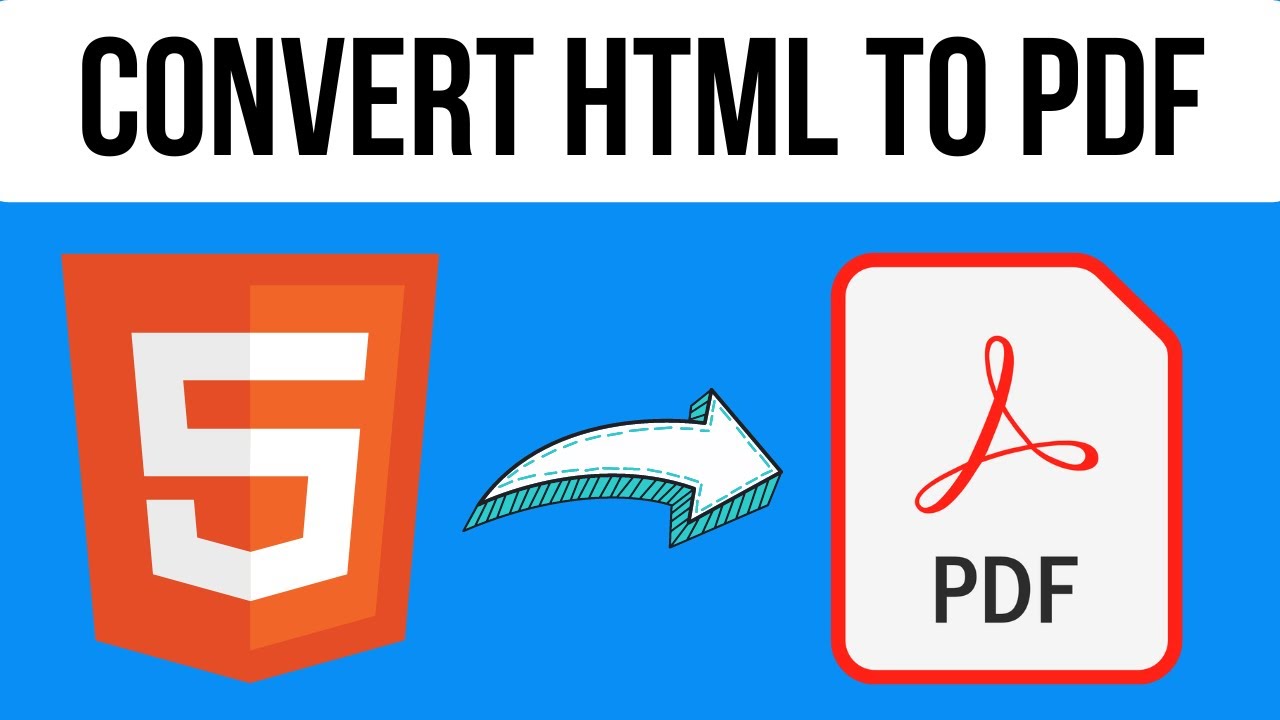 How to Convert HTML to PDF | How to HTML to PDF Converter