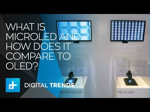 What is MicroLED and how does it compare to OLED?