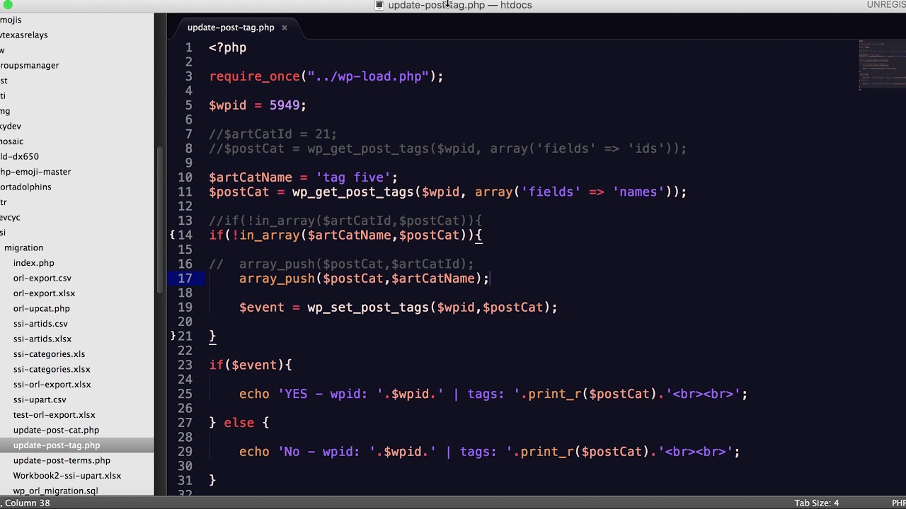 Create and Set Tags for WordPress Posts using PHP