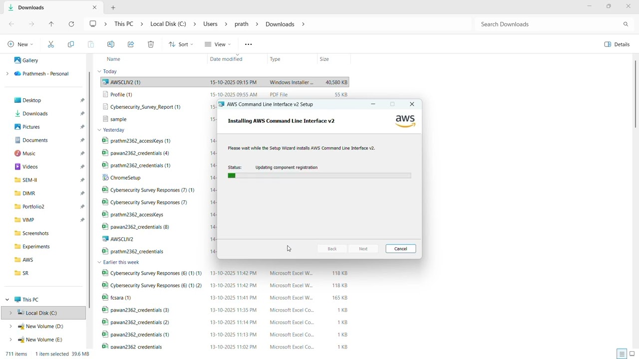 3) Installing AWS CLI on Windows