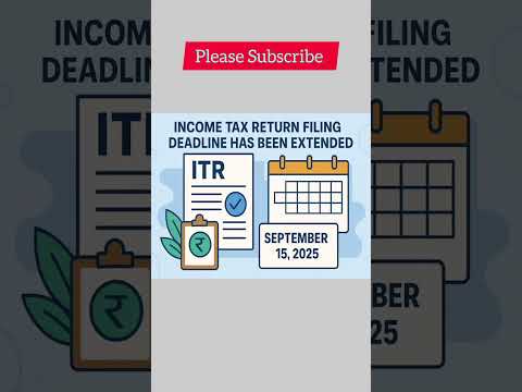 ITR Due Date Extended! New Deadline Announced | Income Tax Return Update 2025