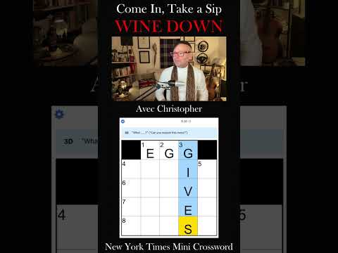 NYT HUMPday Mini Crossword!π
Come in, Take a Sip, & Wine Down! Let's Solve Together! π· #shorts