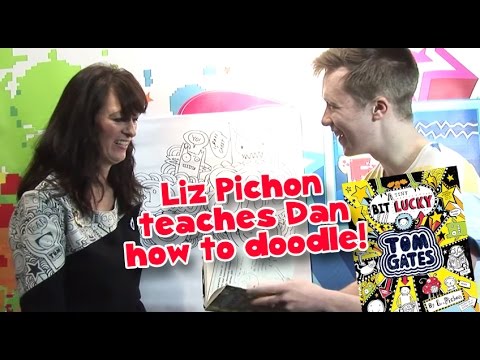 Tom Gates author Liz Pichon teaches Dan how to doodle!
