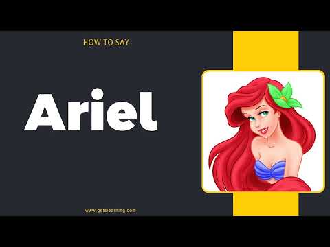 How to Say Ariel (Disney) in American English