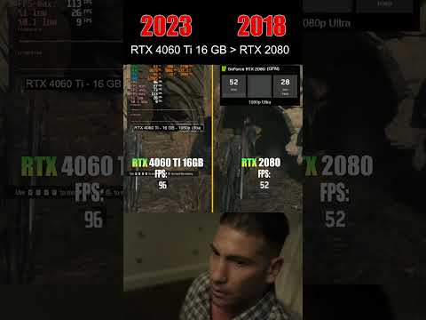 RTX 2080 vs RTX 4060 Ti 16GB #fypã‚· #pcgaming #fypã‚· #shorts