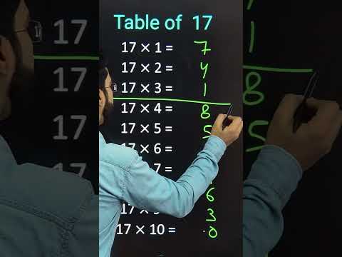 17 table trick | #tricks #maths #shorts #short #table17 #katarsinghclasses #youtubeshorts