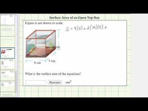 Find the Surface Area of an Open Top Box | Math Help from Arithmetic ...