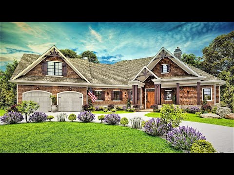 CRAFTSMAN STYLE HOUSE PLAN - Silverton Creek Cottage - 17170
