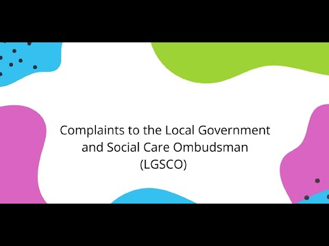 Complaints to the Local Government and Social Care Ombudsman (LGSCO)