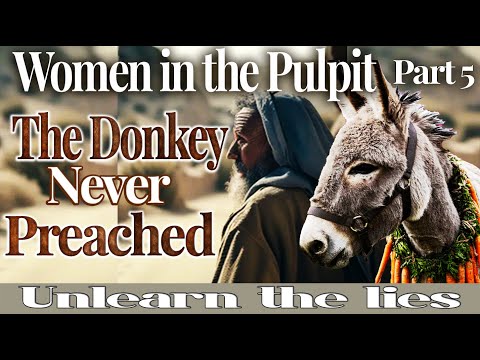 God didn't use a donkey to preach. Balaam and the donkey. If God can use a donkey he can use me.