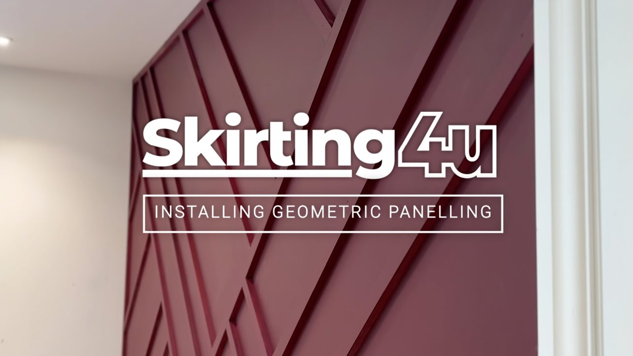 How to install geometric wall panelling 📐