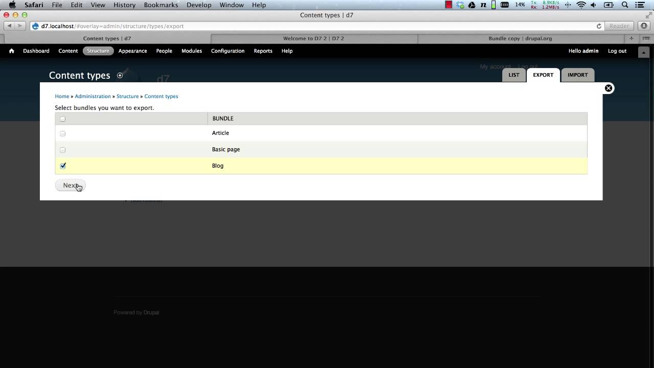 Using Bundle Copy Module In Drupal 7