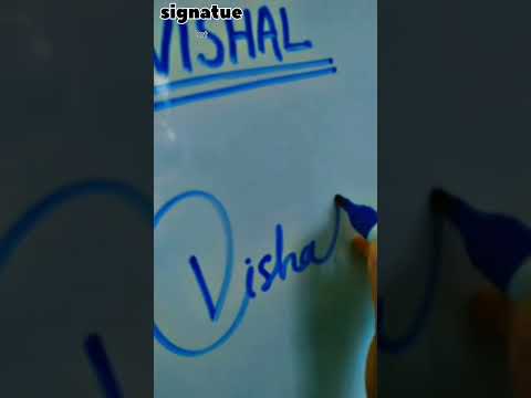 VISHAL NAME. #vishal #art #sortvideo #viralshorts #viralvideo #signature