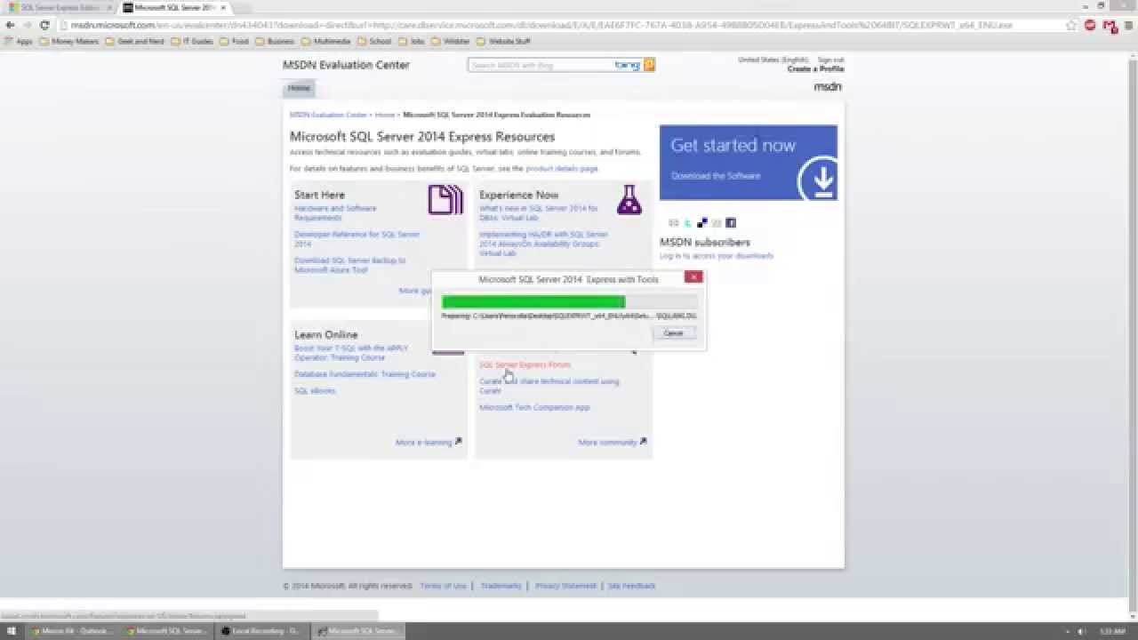 Installation Tutorial: Microsoft SQL 2014 Express w/ Tools