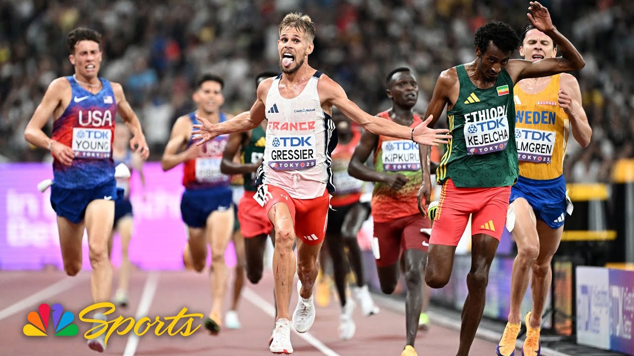 Jimmy Gressier of France rides season's best to men's 10,000m victory at T&F worlds | NBC Sports