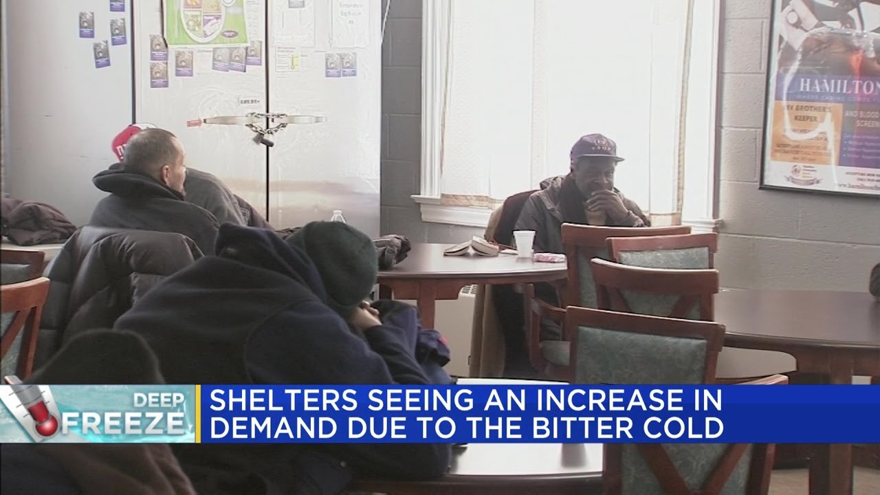 Shelters seeing an increase in demand due to the bitter cold