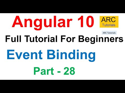 Learn Angular 10 Tutorial 28 Event Binding in Angular | Angular 10 Tutorial For Beginners - Mind ...