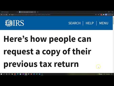Here’s how people can request a copy of their previous tax return
