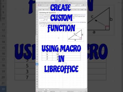 Create custom function using macros in Libreoffice #libreoffice #linux #tipsandtricks