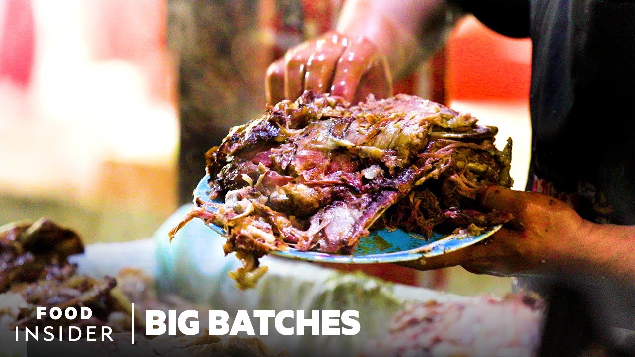 How 500 Pounds Of Lamb Barbacoa Is Cooked Every Weekend In Texcoco, Mexico | Big Batches