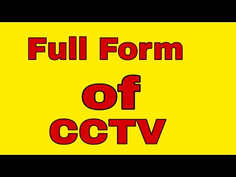 What is full form of CCTV. / full form of CCTV
