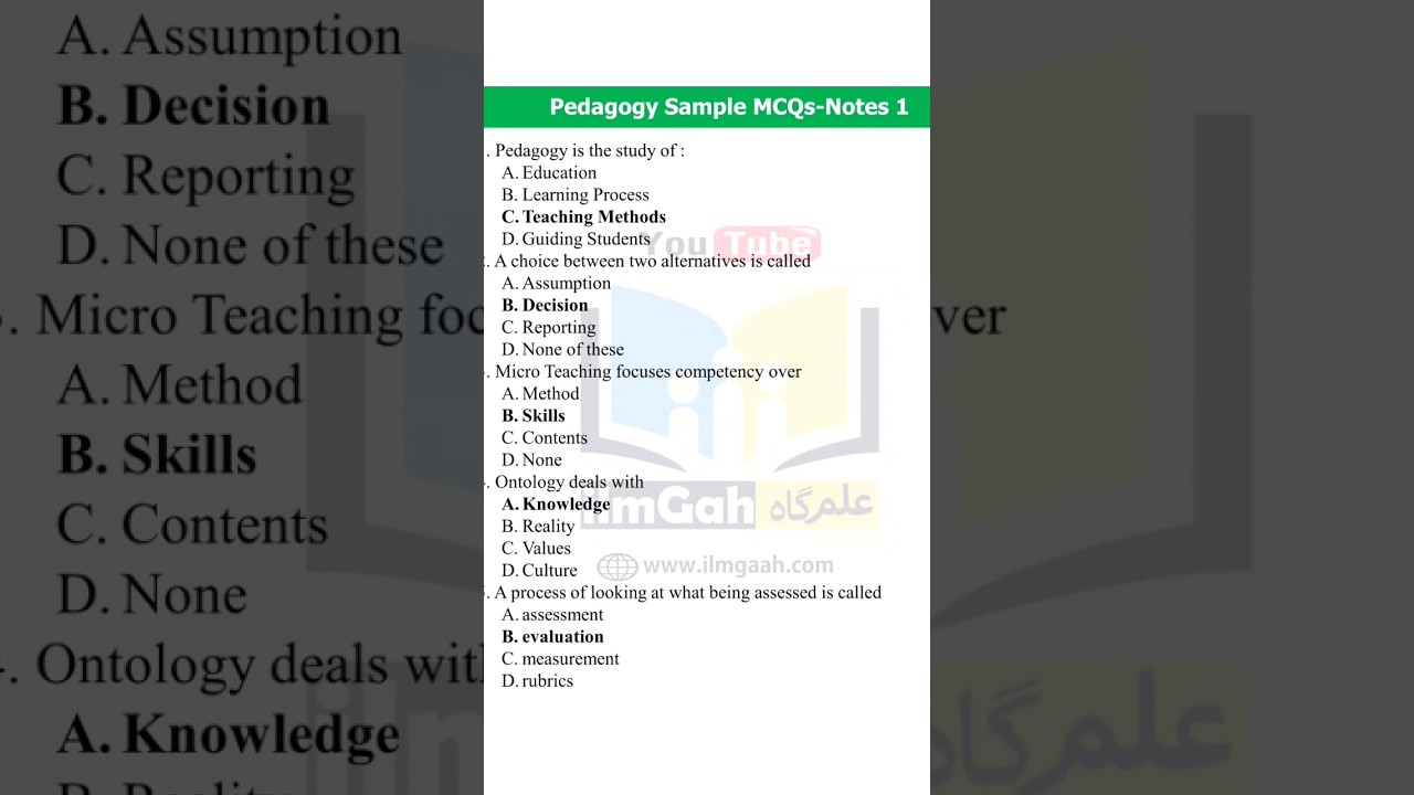 Pedagogy mcqs #pedagogy teaching MCQs #mcqs