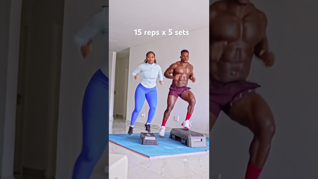 HIIT STEP WIRKOUT | join my 3 weeks winter challenge for online workouts 🏋️‍♂️