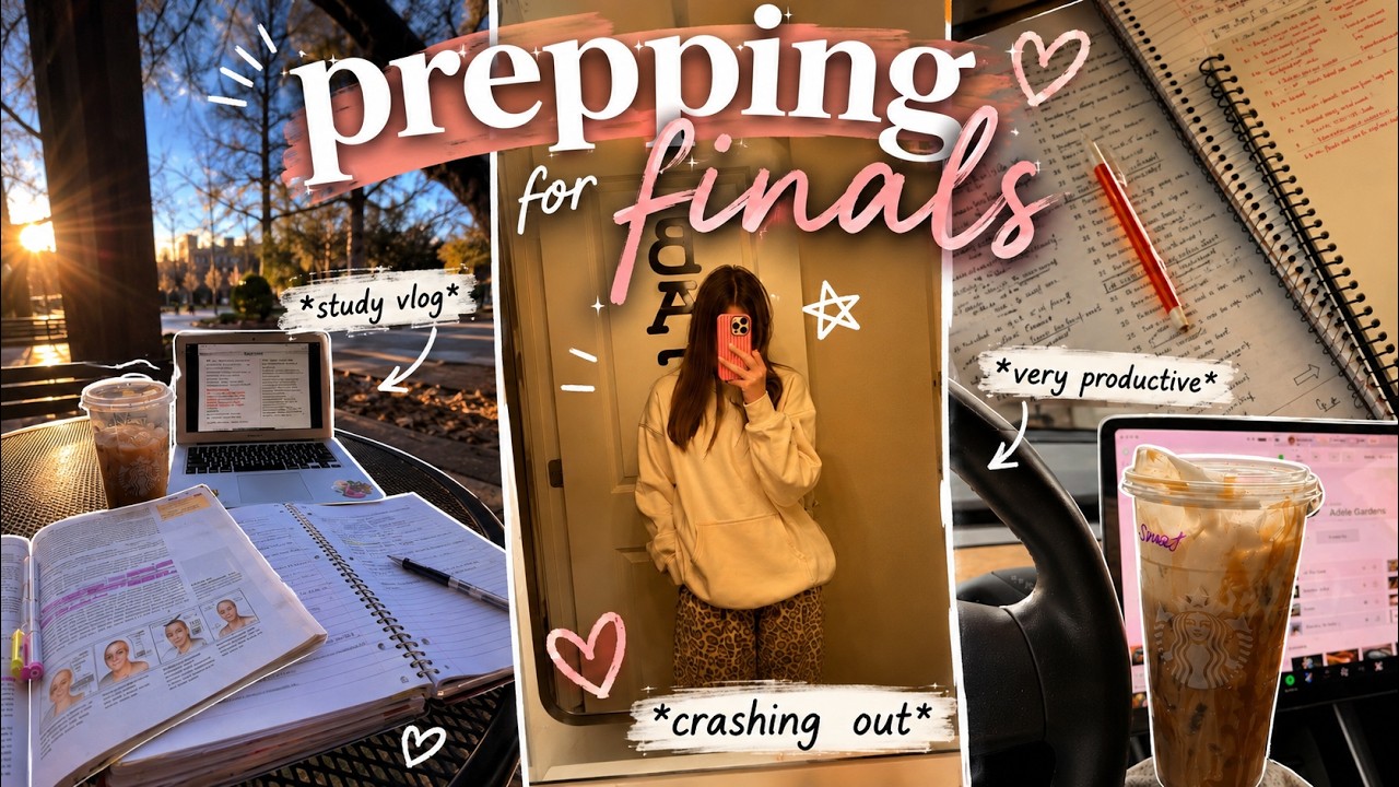 study vlog🎧*prep w/me for final exams* 24hr productive & realistic studying as an prv school student