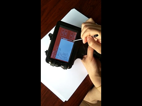 How to operate Portable handheld inkjet printer with Barcode and QR code