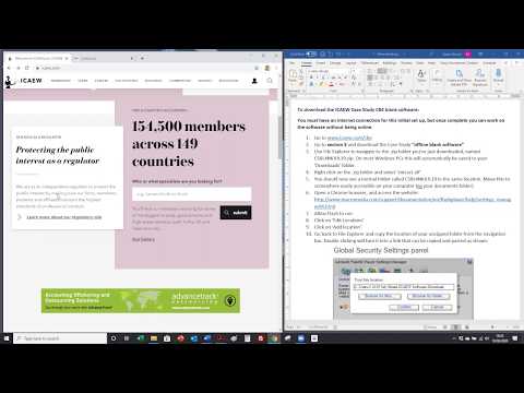 How to use ICAEW CBE Software for Offline