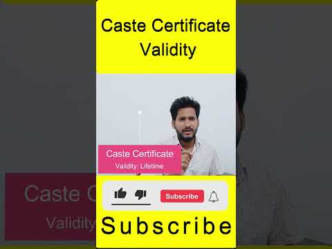 up caste certificate validity - #castecertificate