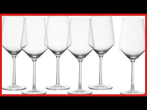 Zwiesel Glas Tritan Crystal Pure Stemware Collection Glassware, 6 Count (Pack of 1)