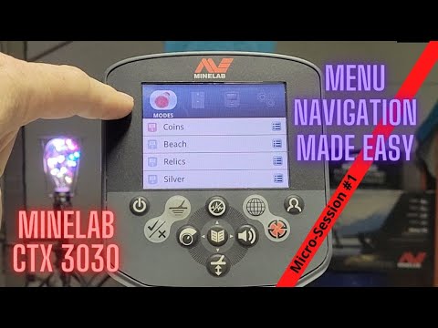 MINELAB CTX 3030 Menu Navigation - How-to Micro-Session #1.