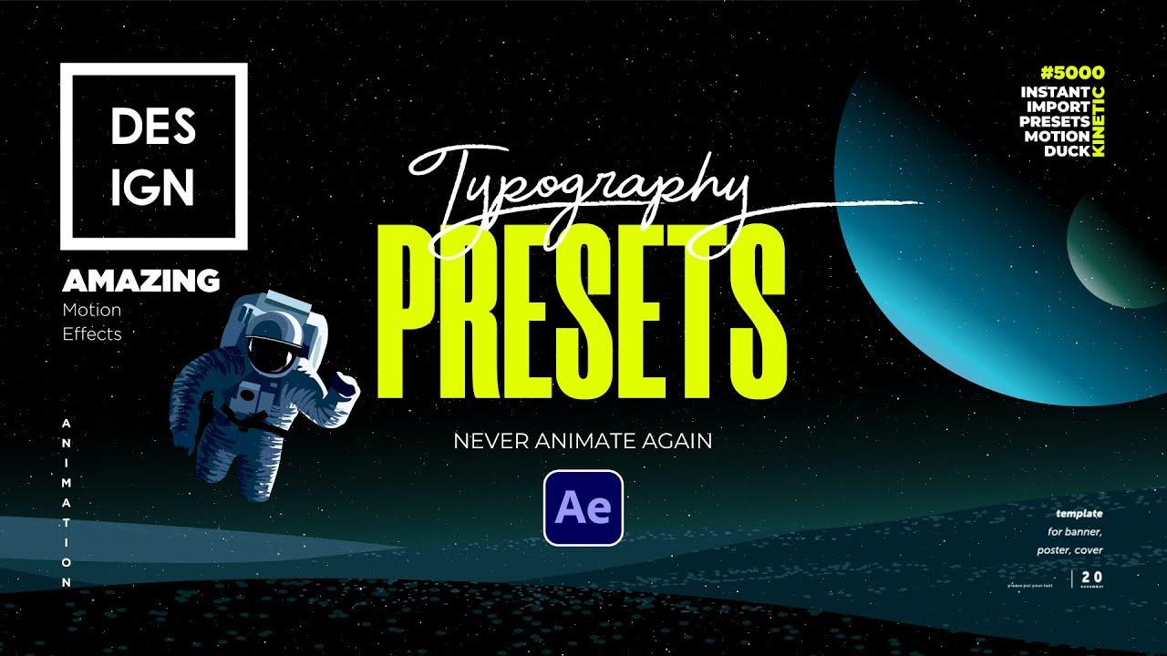 Never Animate Text Again in After Effects | 5000+ Presets