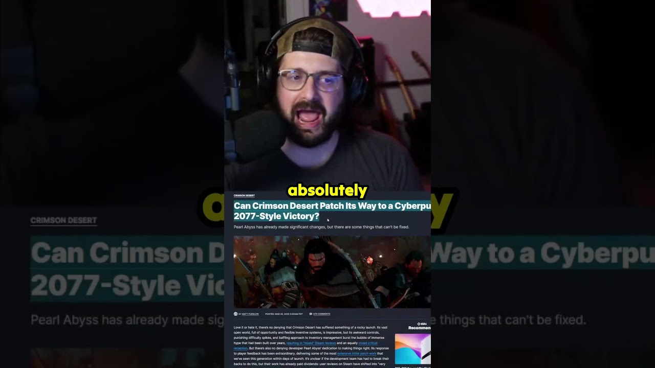 Crimson Desert is not Cyberpunk 2077..