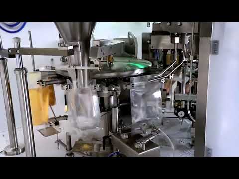 fully automatic doypack sugar powder packing machine premade bag filler and sealer