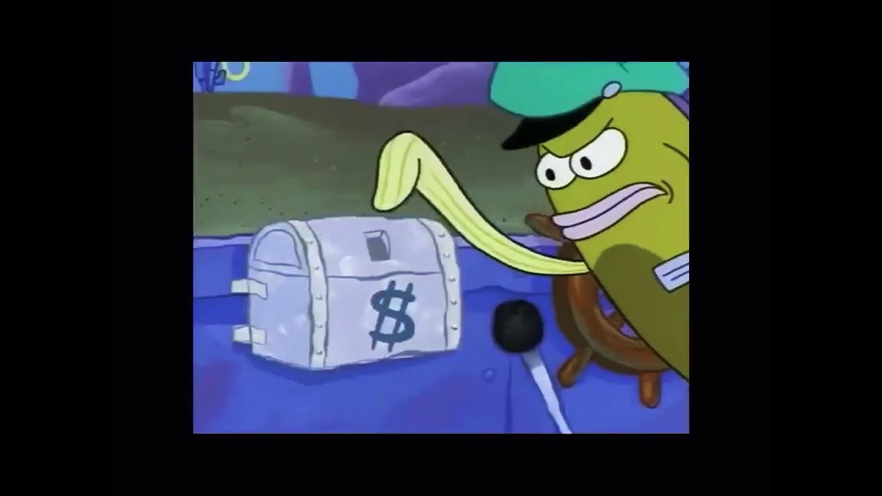 Spongebob- Hitting driver with glove balloon scene