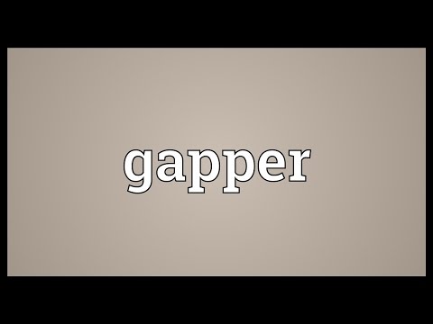 Gapper Meaning